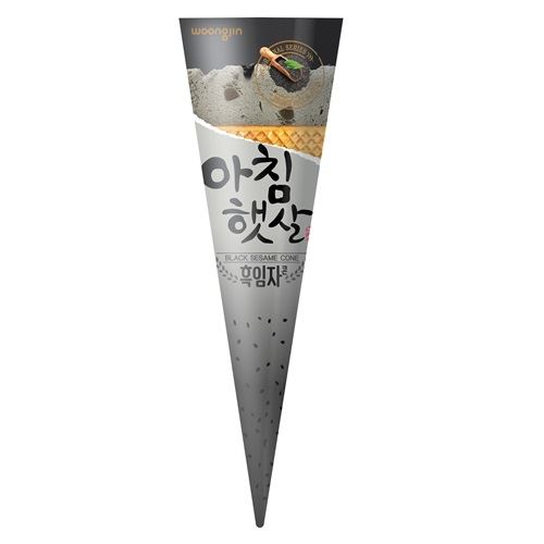 Morning Rice Black Sesame Ice Cream Cone